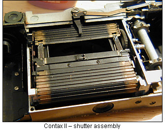 Contax II repair: Servicing the Shutter